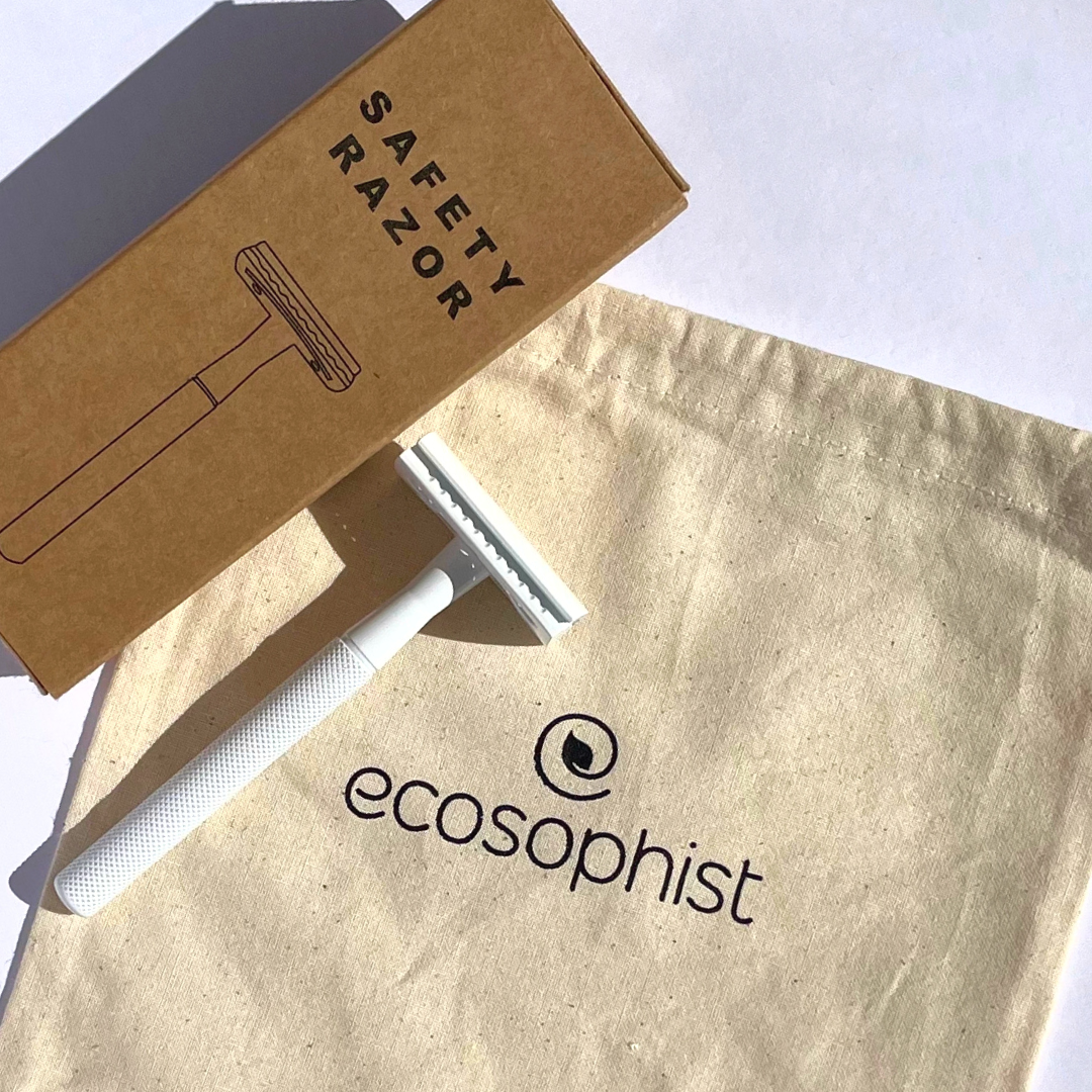 Double Edge Safety Razor + 5 Shaving Blades - Ecosophist