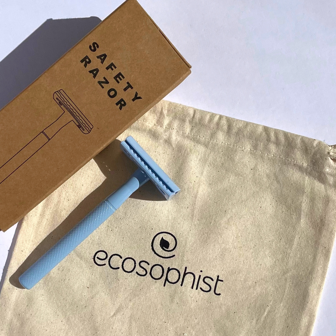 Double Edge Safety Razor + 5 Shaving Blades - Ecosophist